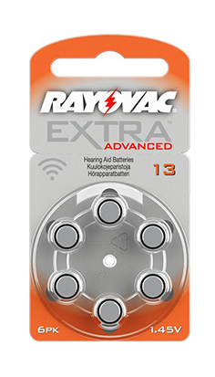 Rayovac Advanced Extra 13 - kuulokojeparisto - Audienta